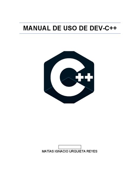 manual de uso de dev c pdf programa de computadora programación