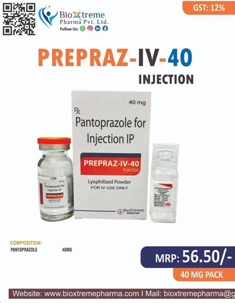 Prepraz Iv Injection At ₹ 565vial Pantoprazole Injection In
