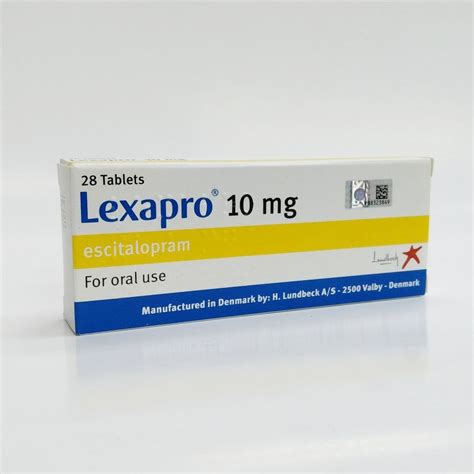 Lexapro 10mg 2x14s Alpro Pharmacy
