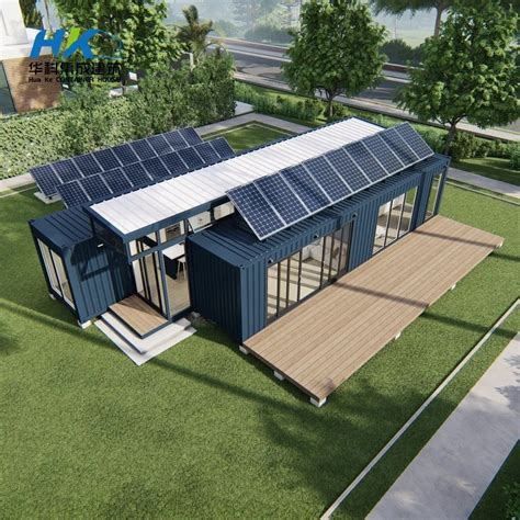 Off Grid Living Luxury Prefab Homes Customized Color Shipping Container