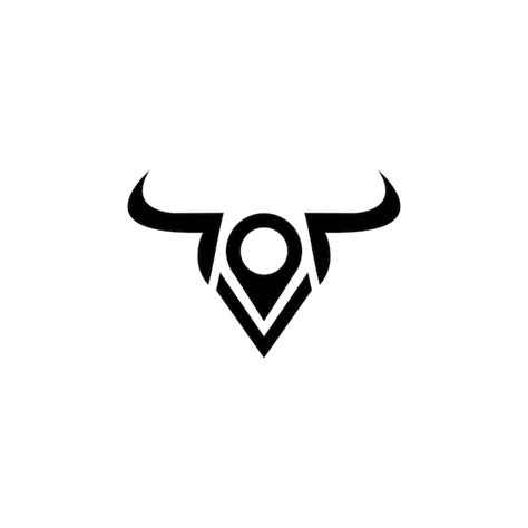 Premium Vector Point Bull Logo