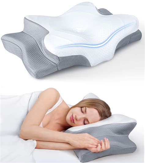 Ultra Pain Relief Cooling Pillow For Neck Support Adjustable Cervical