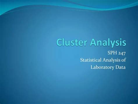 Ppt Cluster Analysis Powerpoint Presentation Free Download Id2796171