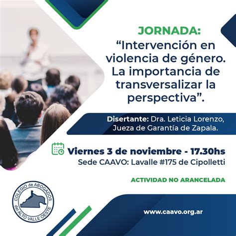 Jornada “intervención En Violencia De Género La Importancia De