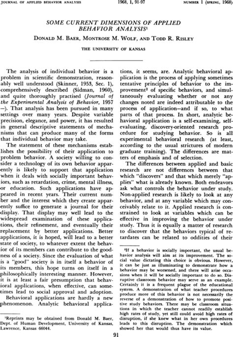 Journal Of Applied Behavior Analysis Wiley Online Library