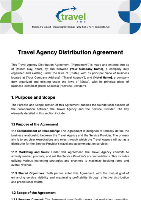 Distribution Agency Agreement Template Ncejomunicipaldechinu