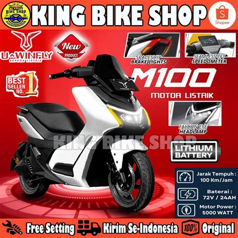 Jual Sepeda Motor Listrik Uwinfly M100 Lithium 5000 Watt Electric E