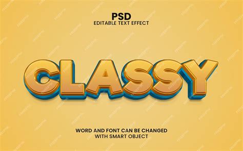 Premium Psd Classy 3d Editable Text Effect Psd With Background