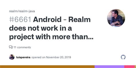 android realm does not work in a project with more than one module