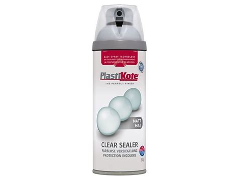 Plastikote Twist And Spray Matt Clear Sealer 400ml