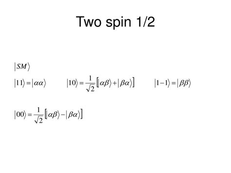 Ppt Spin Hamiltonian For A Pair Powerpoint Presentation Free