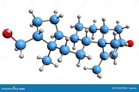 Metenolone Molecular Structure 3d Model Molecule Anabolic Steroid