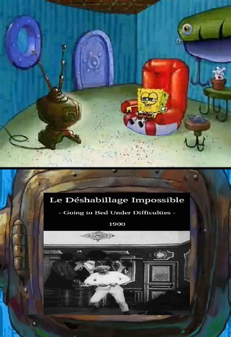 Spongebob Watches Going To Bed With Difficulties By Perro2017 On Deviantart