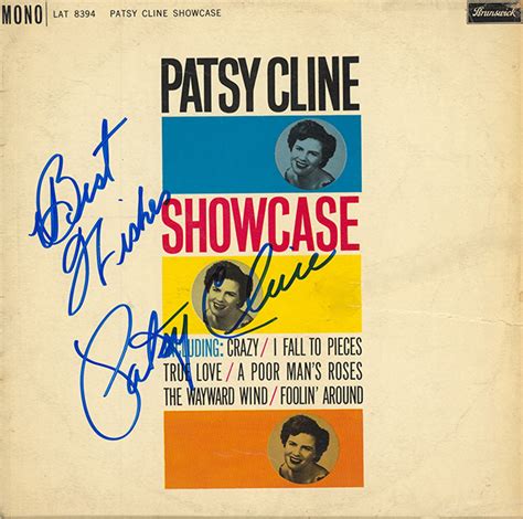 Autographed Patsy Cline Vinyl Record Signed Music