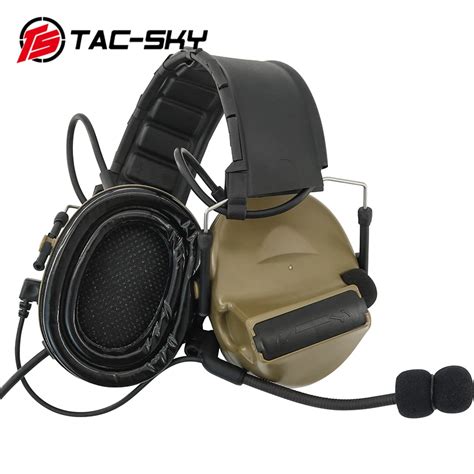 Ts Tac Sky Tactical Headset Comtac Ii Hearing Protection Shooting