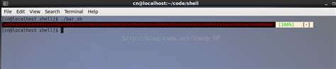 Linux：shell 彩色进度条实现（有图有代码有真相！！！）linux Shell荧光绿代码 Csdn博客