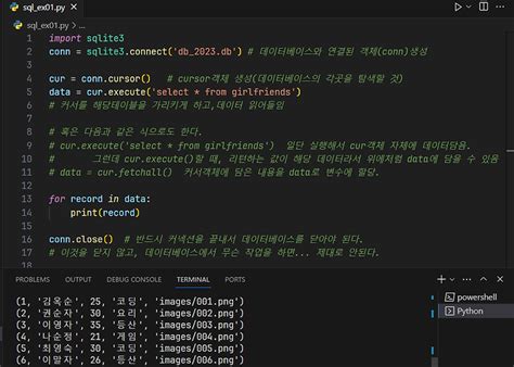 파이썬으로 Sqlite3 다루기1