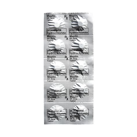 Meptin Procaterol Hydrochloride 50mcg 1 Tablet Prescription Required