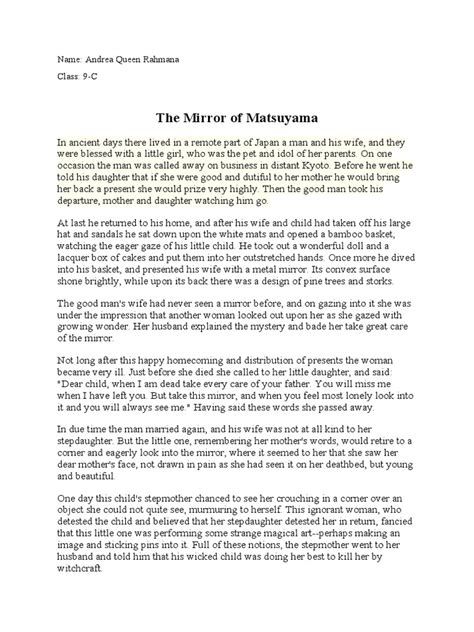 Dreas Assignment Japanese Folklore Pdf