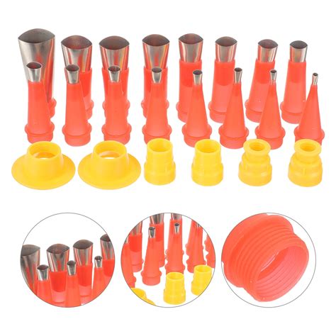 Upouart Caulking Nozzle Assorted Color Stainless Steel Silicone