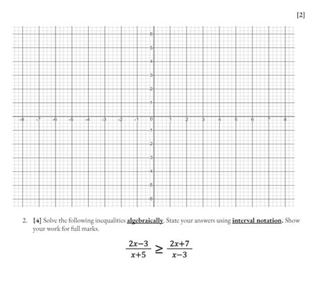 solved 2 [4] solve the following inequalities