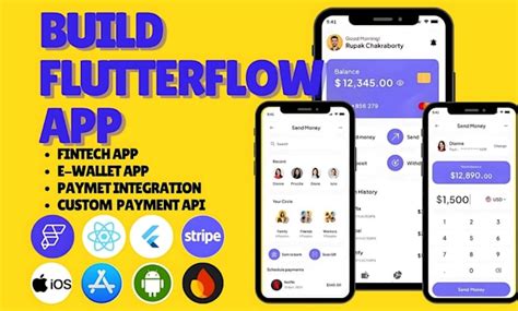 Flutterflow App Flutter App Fintech App Wallet App Stripe Api Payments
