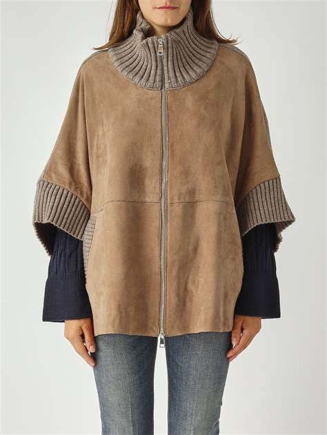 Adele Womens Leather Jacket Adele Knit Light Dove Grey