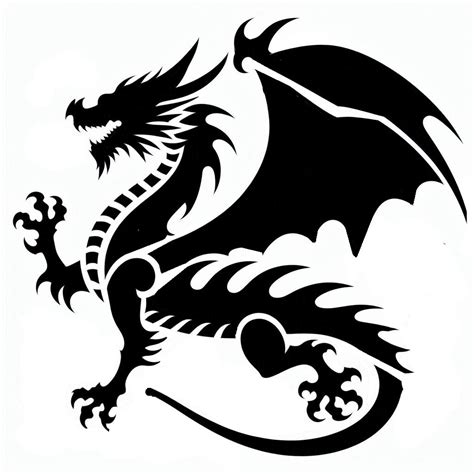 Stenci Dragon By Nina Máčová Download Free Stl Model