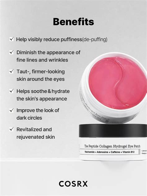 Cosrx Peptide Collagen Eye Patch Brighten And De Puff Cosrx Official