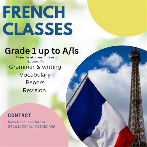 French Classes Foreign Languages Al Arts Local Gampaha