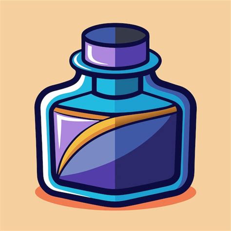 Elegant Ink Bottle Vector Detailed And Classic Design For Writing
