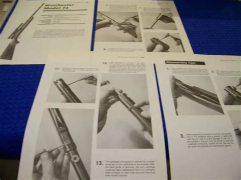 Winchester Model 74 22 Series Rifledisassemblystrip And Details