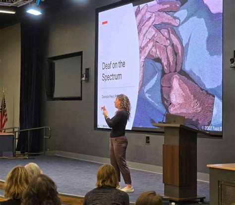 Dr Danielle Previ Keynotes Deaf Education And Autism Conference University Communications