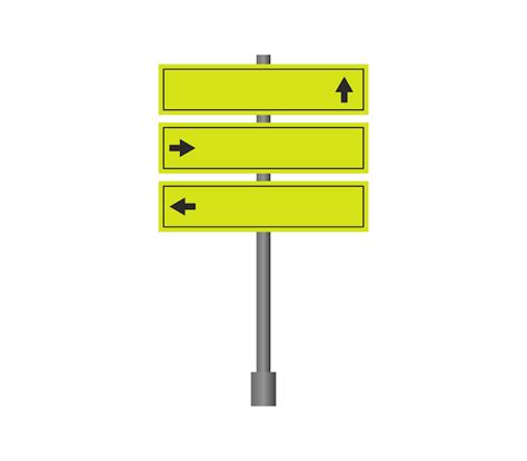 Premium Vector Three Directions Road