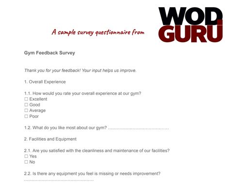 High School Class Survey Template