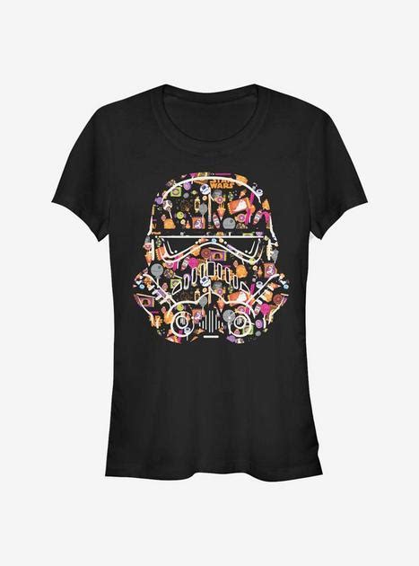Star Wars Candy Trooper Face Girls T Shirt Black Hot Topic