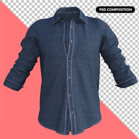Premium Psd Mens Shirt 3d Rendering Premium Psd