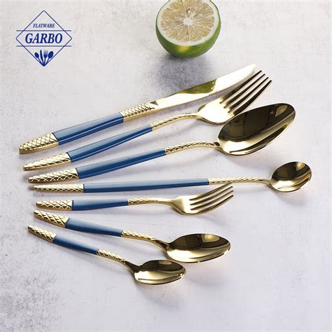 China Flatware Factory Made Cutlery Gold Stainless Steel Flatware Set