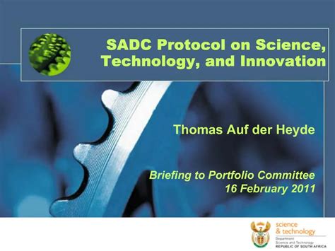 Ppt Sadc Protocol On Science Technology And Innovation Powerpoint
