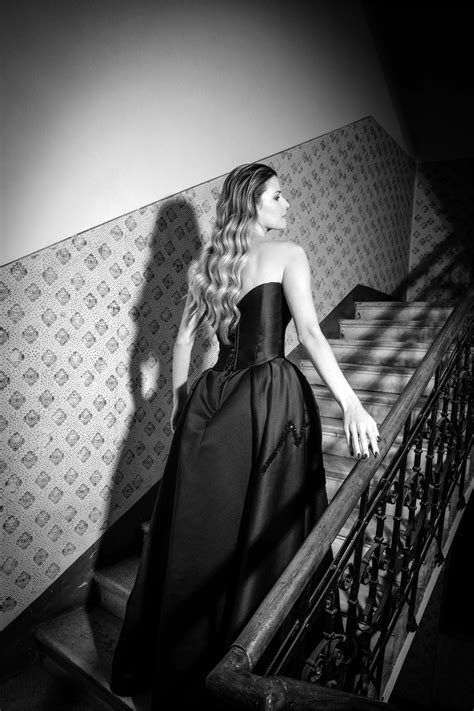 Black Bosančica Letter Hand Embroidered Satin Skirt Belma Tvico