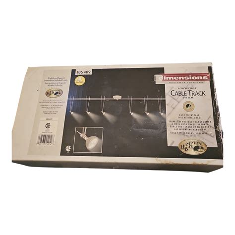 Hampton Bay 186409 Dimensions Cable Track System Rare Ebay