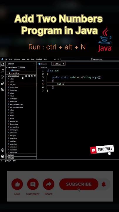 Program Of Add Two Numbers In Java Shorts Youtube Ytshorts Trending Youtubeshorts Music