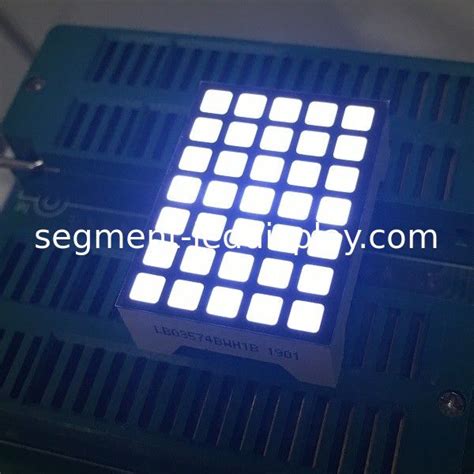 Square X Dot Matrix LED Display Ultra White Row Anode Column Cathode