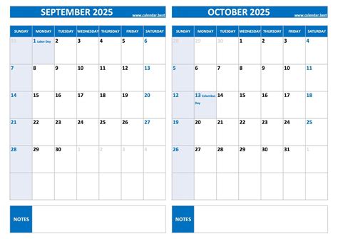Printable September And October 2025 Calendar Free Pdf And  Downloads