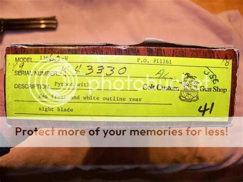 Colt Python With The Red Insert In Front Sight What Year Colt Forum