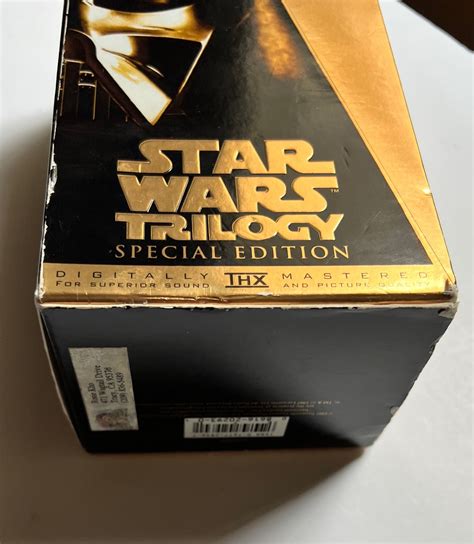 Star Wars Trilogy 1997 Special Edition Gold Video Tape Box Set Vhs