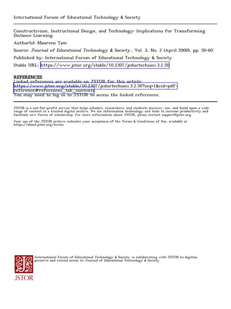 Constructivism Instructional Design And Technology Implications For