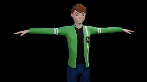 Ben 10 3d Model Ready To Be Animated And Rig Cgtrader