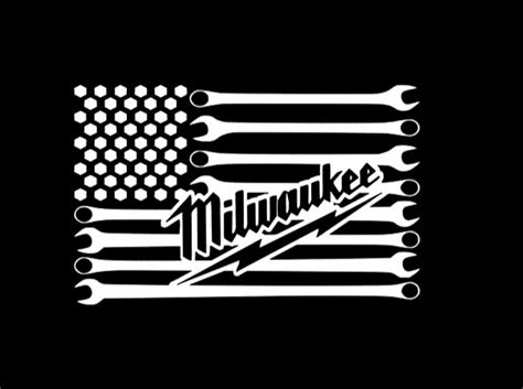 Milwaukee Tool Flag Decal Etsy