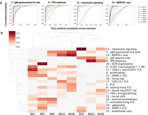 Deep Topic Modeling Of Spatial Transcriptomics In The Rheumatoid